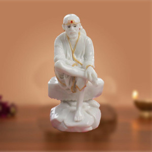 krishnagallery1 WHITE Pure Marble Finish Original Sai Baba Statue ...