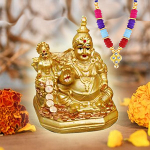 NOKTUS Lakshmi Kubera Statue/ Lord Kuber Maharaj Idol/ Dhan Kuber Idol ...