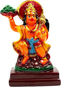 DecorCulture Marble Dust Sanjeevani Parbat/Pahad Hanuman Ji Murti for ...