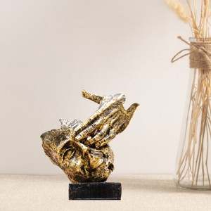 BECKON VENTURE Presents New Human face showpiece with Hand on his Mouth ...