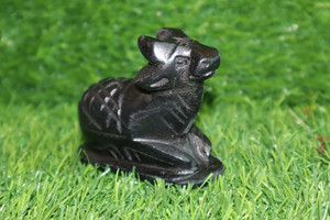 BUY N RELAX Black Marble Stone Nandi Pindi Idol (1.5inch,Small ...