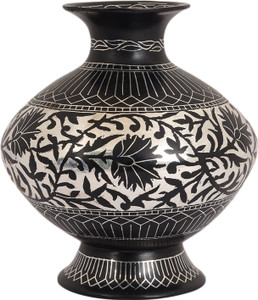 CAUVERY HANDICRAFTS BIDRI(CHAMBU)M.WORK Decorative Showpiece - 25 cm ...