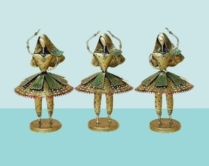 Aditi Dancing Metal Lady Set of 3Pcs Good Looking Unique Item for Home ...