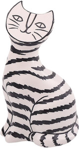 BNF Ceramic Cat Figurine Desktop Sculpture Craft Home Tabletop Office ...
