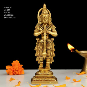 Banshi Handicrafts and Arts 15CM Standing Lord Hanuman, Brass Idol ...