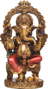 THOLIYA ARTS Ganesha Murti 10" Ganpati Bappa Statue Ganesh Ji Standing ...