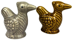 Benares Souvenirs Indian Ceramic Swans Figurine Set Glossy Finish for ...