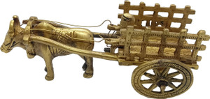 Craftopy Craftopy Brass Bullock/Bull Cart with Open Jaali Pulled by ...