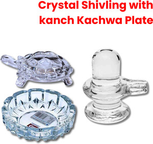 EliteTouch Fengshui vastu crystal glass tortoise turtle kachua & plate ...