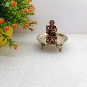 RAMA METAL COPPER GANESH IDOL Decorative Showpiece - 4 cm Price in ...