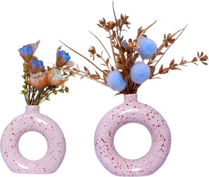 Flipkart Perfect Homes Glossy Finish Donut Flower pot Circular Shaped ...