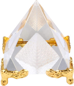 Ayyappantraders Crystal Pyramid Figurine Collectible Statue Model with ...