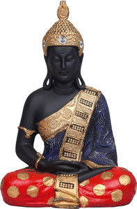 Corscent Lord Buddha Black and Gold Statue Showpiece for Home Decor ...