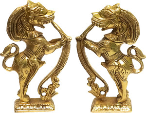 Ayyappantraders Ayyappan Traders Brass Yazhi Statue| Traditional Lion ...