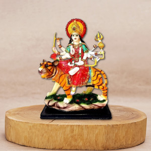 EliteTouch Marble Finish Goddess Maa Durga Devi Idol Statue Decorative ...