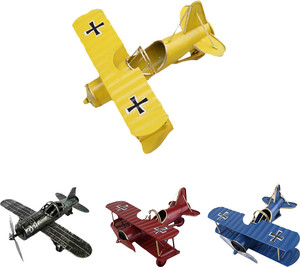 Lyla Vintage Dual Wing Fighter Model Military Diecast Aeroplane Models ...