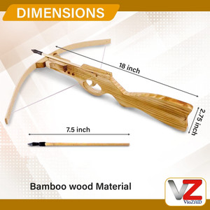 ViaZAID Wooden Toy Crossbow-Bow & Arrow for Kids Archery Set with ...