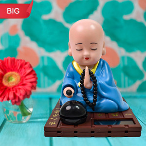 DeoDap Solar Powered Sitting Buddha Statue | Head And Hand Moving ...