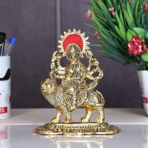 DreamKraft Durga Maa Murti,Shero vali ma Metal Statue for Navratri ...