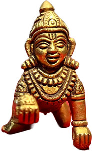 nath enterprises BRASS SUPERFINE LADDU GOPAL IDOL BALKRISHNA RANGTA ...