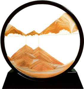 Hemovia Moving Sand Art Picture Decor 3D Deep Sea Sandscape, Round ...