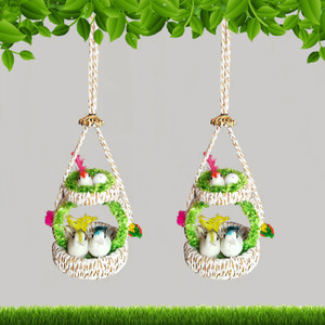 The Shine Store Home Décor Artificial Birds Nest Made of Natural Jute ...