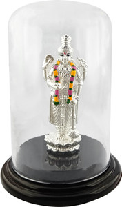 SILVERSPOT JEWEL 999 Pure Silver Beautiful Colorful Vishnu with Acrylic ...