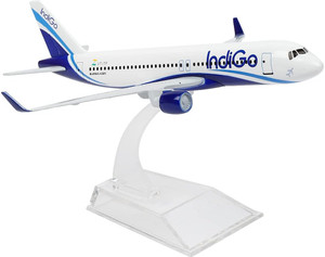 FAVHOME Indigo Airlines Die Cast Metal Air Plane Aeroplane Model ...