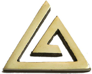 Jewelswonder Vastu Copper Triangle Helix for Vaastu Dosh Nivaran ...