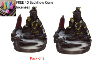 reeldot Lord Shiva Idol Smoke Statue With 40Free Backflow Cone ...