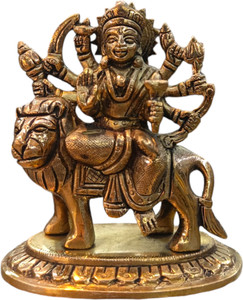 Bharat Art Creations 100% Brass Goddess Maa Durga Devi Idol | Fine ...