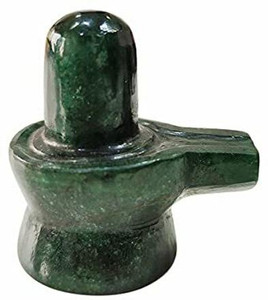 Shubhanjali Green Jade Crystal Stone Shivling Statue Jade Shiva Lingam ...