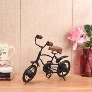 thecraftstreet Wooden Wrought Iron Cycle Toy for Kids and Home (Black ...