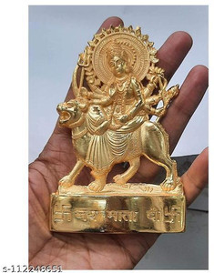 DARIDRA BHANJAN Metal Finish Goddess Maa Durga Devi Idol Statue ...