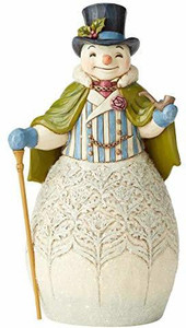 Enesco Jim Shore Heartwood Creek Victorian Snowman With Cape And Cane ...