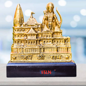 mark india Metal Shree Ram Mandir with Base Architectural Model Prabu ...