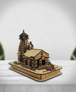 anyhouse Wooden laser cutting Mahadev Kedarnath Temple: A Decorative ...