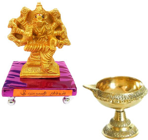 LeoTraders Varahi Amman Idol with Stand and Kubera Deepam for Poojaroom ...