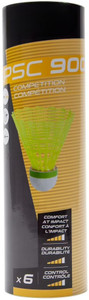 dynamics Decathlon, Plastic Shuttlecock, PSC 900x6, Yellow, Medium ...