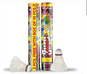 RoyalG LaserGuru Badminton Shuttlecock pack of 12 Feather Shuttle ...