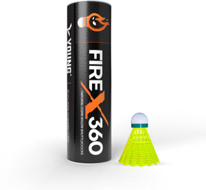 Young Fire X 360 Natural Cork Nylon Shuttlecock | Made in Taiwan ...