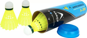 ArrowMax NYLON BADMINTON SHUTTLE PACK OF 6 PLASTIC A-300 FOR OUTDOOR ...
