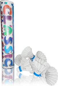 AK Sports A K SPORTS Feather Shuttle - White(Medium Slow 76) Pack of 10 ...