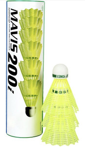 YONEX Mavis 200i Nylon Shuttlecock - Durable and Consistent (PO6) Nylon ...