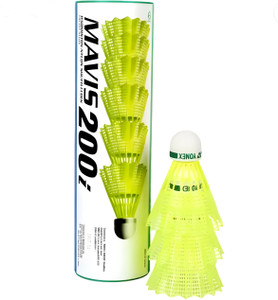 Mavis Yonex 200i Green Cap Nylon Shuttle - Yellow - Buy Mavis Yonex ...