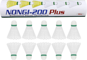 GEMSPORTS Plastic Badminton Shuttle cock Plastic Shuttle - White - Buy ...