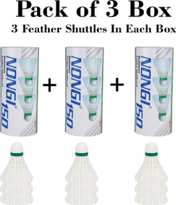 Nongi Badminton Feather Shuttlecock For Indoor Outdoor Shuttle Sports ...