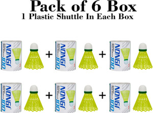 Nongi Badminton Plastic Shuttlecock 6 BOX for indoor and outdoor sports ...