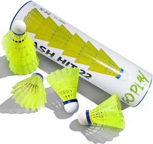 Strauss Smash Hit-22 Nylon | Badminton Nylon Shuttle - Yellow - Buy ...
