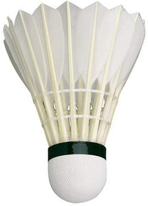 SINGHALTRADE Feather Shuttle cock for Badminton (WHITE) Pack of 10 ...
